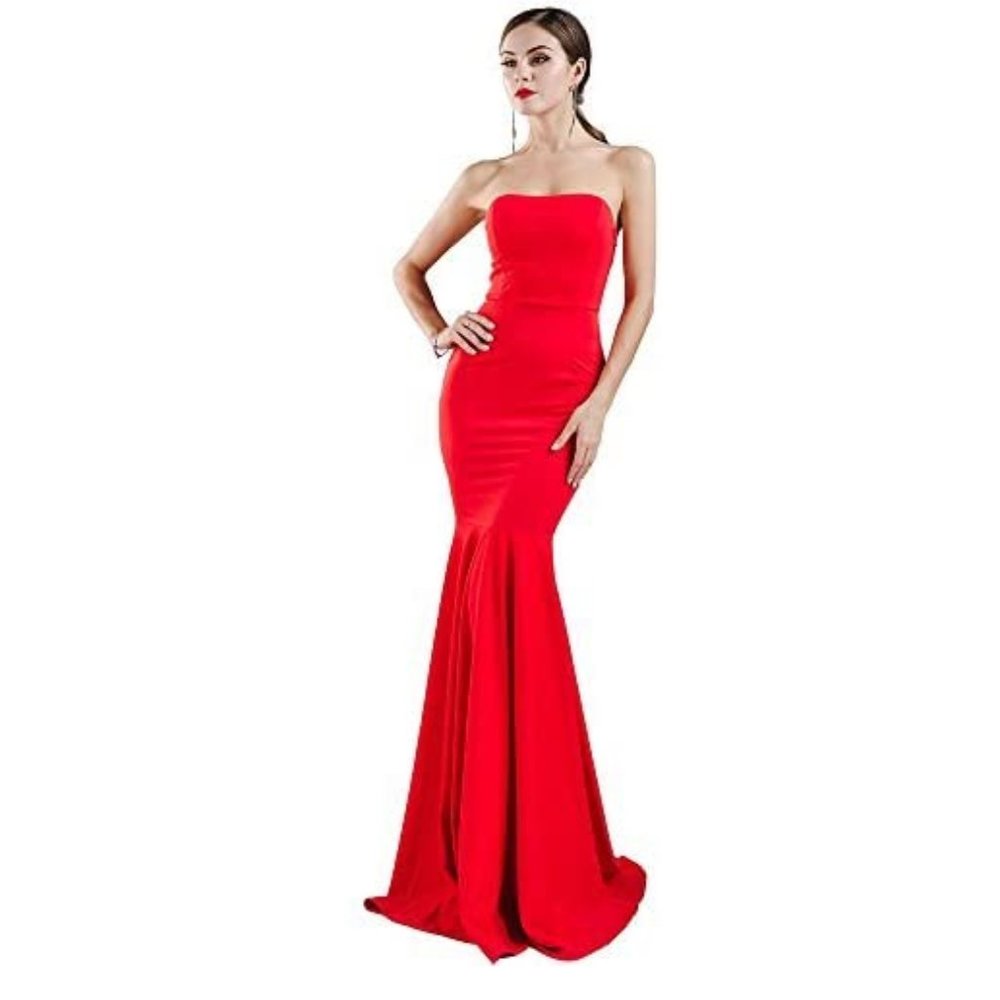 Jessica Rabbit Inspired Red Mermaid Gown Dress - Gem